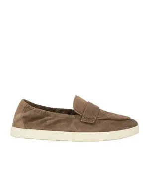 Tory Burch Minimalist Suede Loafers - Brown