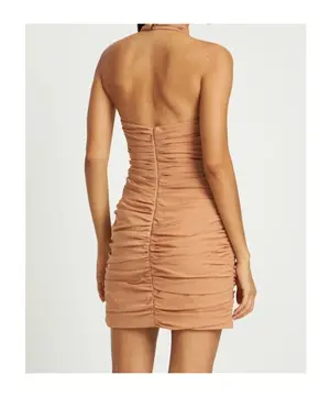 Giuseppe Di Morabito Crepe De Chine Cut Out Mini Dress