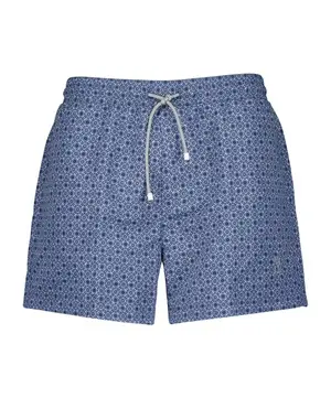 Brunello Cucinelli Graphic-print Swim Shorts - Blue