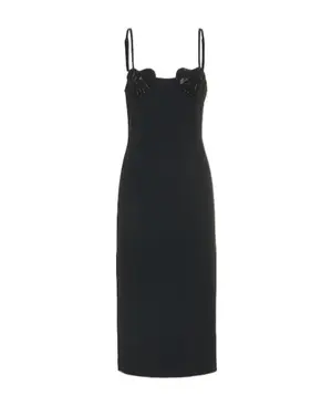 Blumarine Heart-shaped Decorative Dress - Black