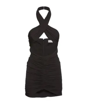 Giuseppe Di Morabito Crepe De Chine Cut Out Mini Dress - Black