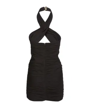 Giuseppe Di Morabito Crepe De Chine Cut Out Mini Dress