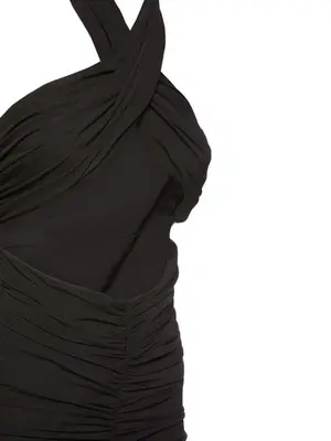 Giuseppe Di Morabito Crepe De Chine Cut Out Mini Dress