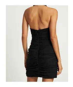 Giuseppe Di Morabito Crepe De Chine Cut Out Mini Dress