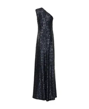 Michael Kors Sequined Jersey Shoulder Dress