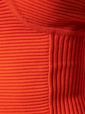Giuseppe Di Morabito Ribbed Viscose Midi Dress W/chain Detail