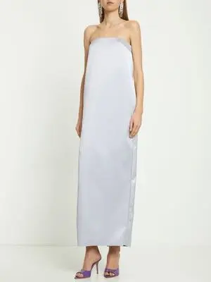 16Arlington Off-the-shoulder Split Skirt