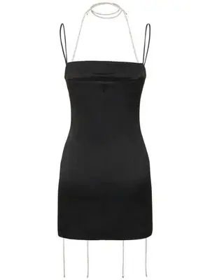 Giuseppe Di Morabito Lace-up Cady Envers Satin Mini Dress