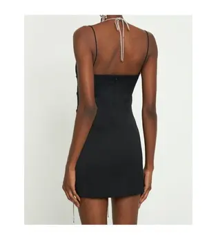 Giuseppe Di Morabito Lace-up Cady Envers Satin Mini Dress