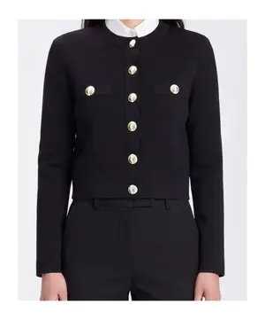 Balmain Button-up Crewneck Jacket