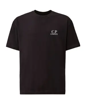 C.P. COMPANY Short Sleeved Logo Jersey T-shirt