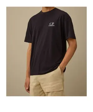 C.P. COMPANY Short Sleeved Logo Jersey T-shirt