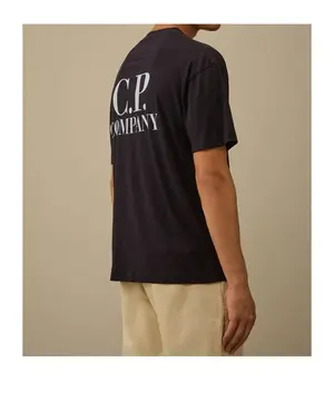 C.P. COMPANY Short Sleeved Logo Jersey T-shirt