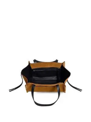 J.W.ANDERSON Elongated Lober Cabas Contrast-panel Whipstitch-trim Tote Bag