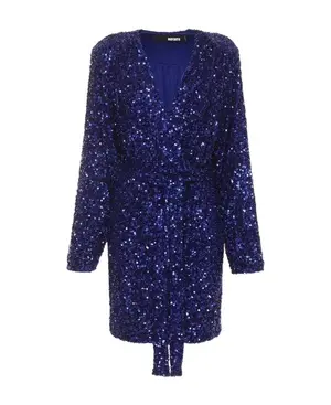 ROTATE BY BIRGER CHRISTENSEN Samantha Wrap Mini Dress