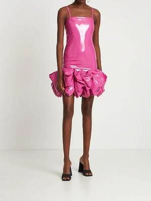 ROTATE BY BIRGER CHRISTENSEN Leiza Pleated Mini Dress