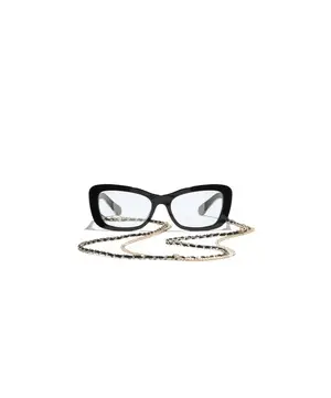 Chanel Full-rimmed Plano Lenses - Black