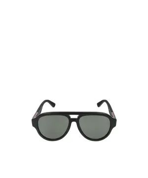 Gucci Pilot Frame Sunglasses - Black