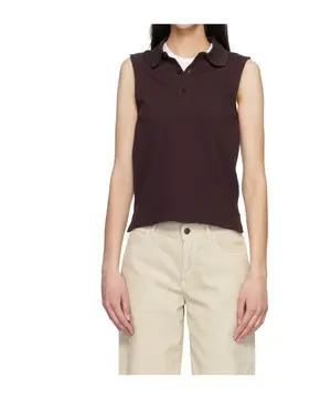 FLORE FLORE Lauren Polo Shirt - Choco Plum