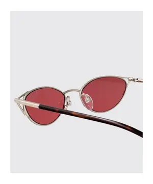 Alexander McQueen Oval Frame Sunglasses - No