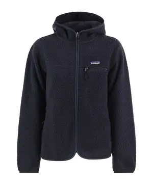 Patagonia Retro Pile Fleece Hooded Jacket - Dark Blue