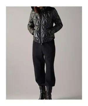 Moose Knuckles Hooded Quilted Down Jacket