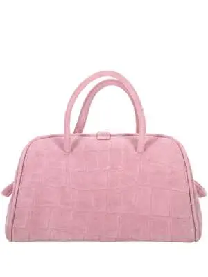 Jacquemus Croc-embossed Suede Tote Bag