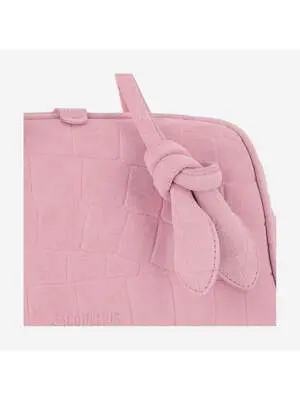 Jacquemus Croc-embossed Suede Tote Bag