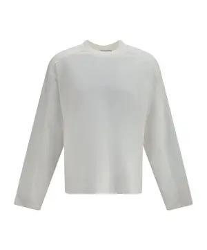 ENTIRE STUDIOS Shoulder-insert Long-sleeve T-shirt - White