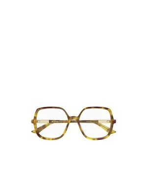 Chloé Eyewear Square Frame Glasses - Brown