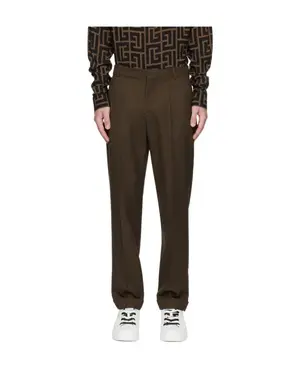 Balmain Front Pleated Casual Pants