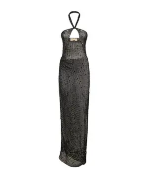 AYA MUSE Gyra Knitted Openwork Maxi Dress