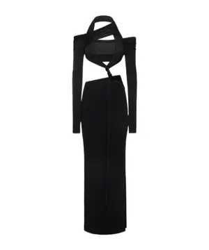 AYA MUSE Inio Adhesive Hollow-out Long Dress