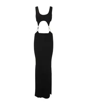 AYA MUSE Long Viscose Satin Dress