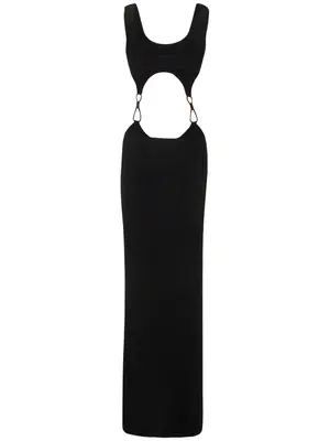 AYA MUSE Long Viscose Satin Dress