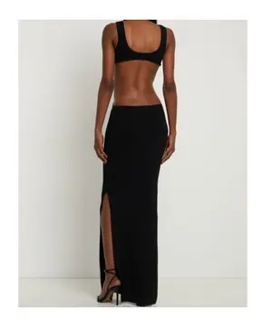 AYA MUSE Long Viscose Satin Dress