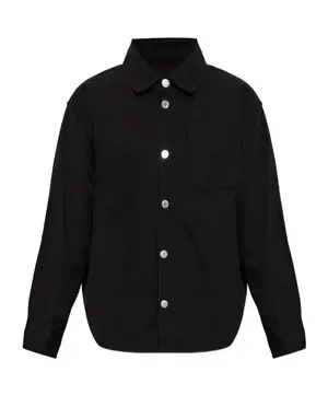 AMI Paris Logo-embroidered Denim Shirt