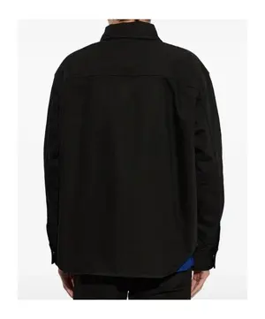 AMI Paris Logo-embroidered Denim Shirt