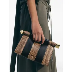 Jacquemus The Rond Carre Bag - Black/beige