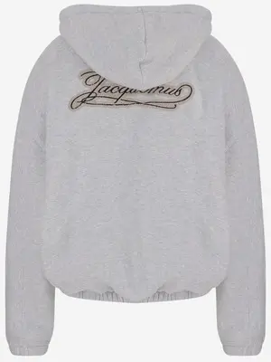 Jacquemus Patch Logo Zip-up Hoodie