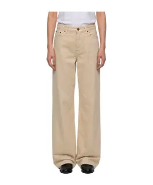 HAIKURE Bethany High-waist Wide-leg Pants - Beige