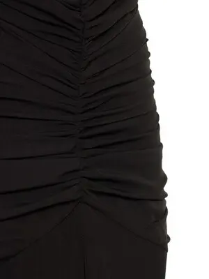 Giuseppe Di Morabito Crepe De Chine Cut Out Long Dress