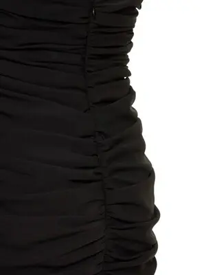 Giuseppe Di Morabito Crepe De Chine Cut Out Long Dress