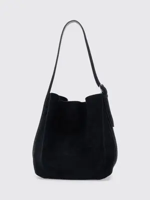 TOTEME Espresso Medium Suede Tote Bag