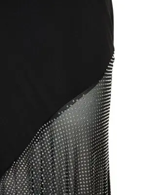 Giuseppe Di Morabito Embellished Crepe De Chine Midi Dress