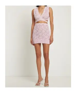 Christopher Esber Crochet Mini Skirt