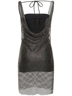 Giuseppe Di Morabito Embellished Mesh Mini Dress