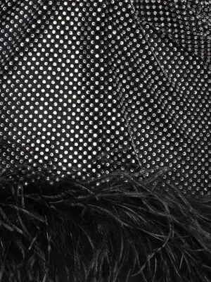 Giuseppe Di Morabito Embroidered Mesh Mini Dress