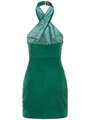 Giuseppe Di Morabito Suede Halter Neck Mini Dress