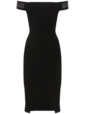 Giuseppe Di Morabito Embellished Knit Midi Dress